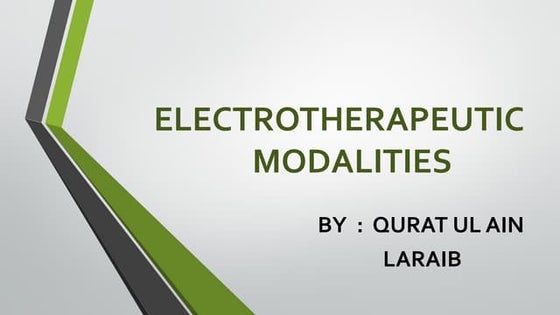 Neuromuscular electrical stimulation | PPTX