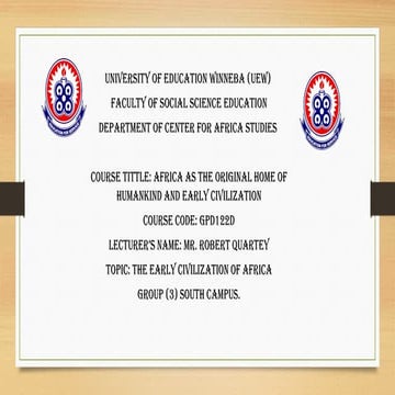 Comprehensive Overview of African Studies | PPTX