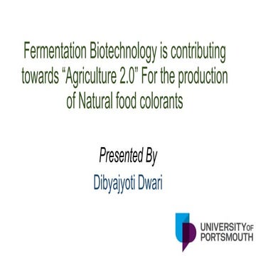 Fermentation Biotechnology is Contributing towards " Agriculture 2.0 ...
