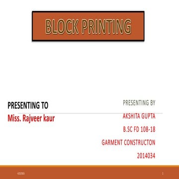 Presentation block printing | PPTX
