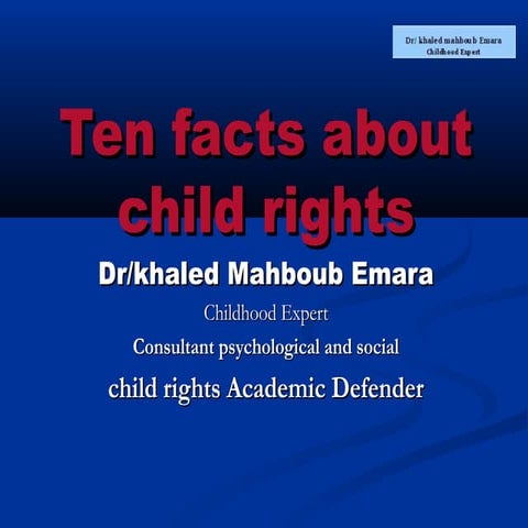 Ten facts about child rights | PPS