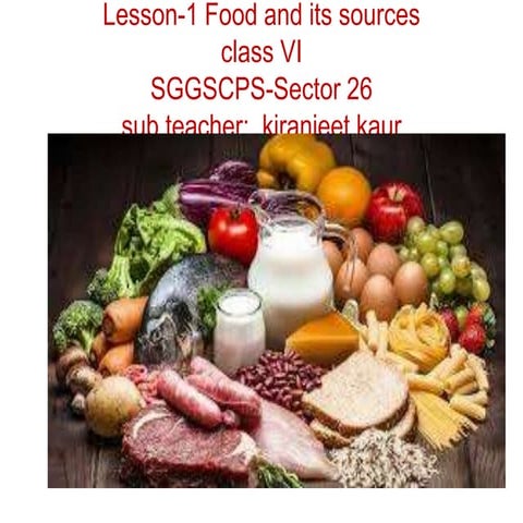 The journey of food | PPTX