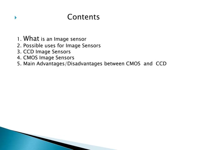 Image Sensor PPT | PPTX