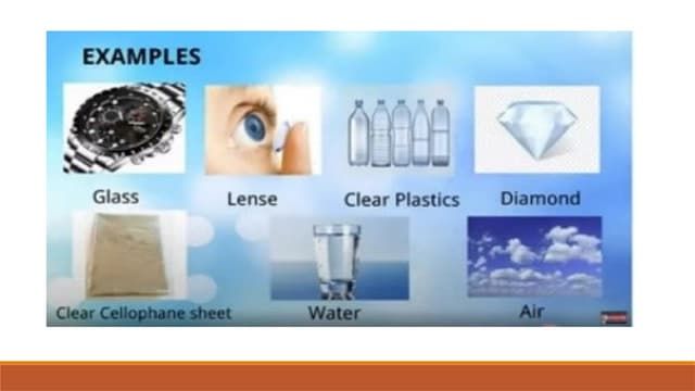 transparent, translucent, and opaque | PPTX