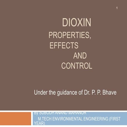 Dioxin | PPTX