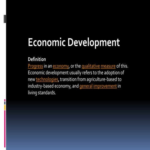 Economic Development | PPTX