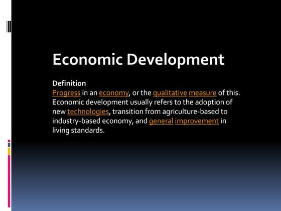 Chapter 1 economic development (1) | PPT