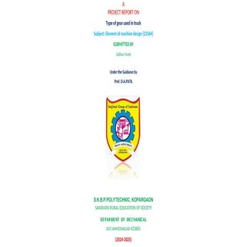 Presentation1 Engineering Mechanical Design Pptx