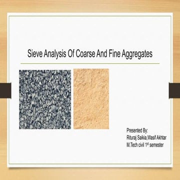 Presentation on seive analysis on coarse and fine aggregate.pptx