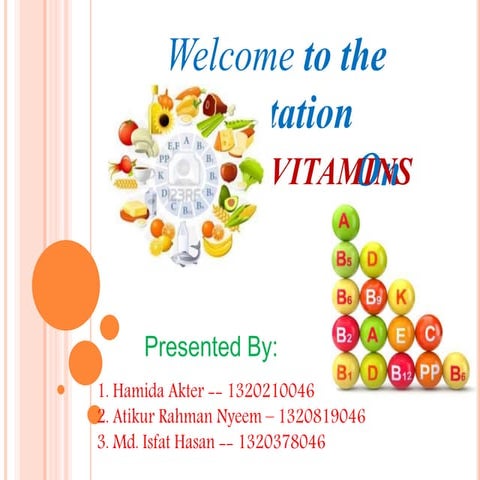 presentation on vitamin | PPTX