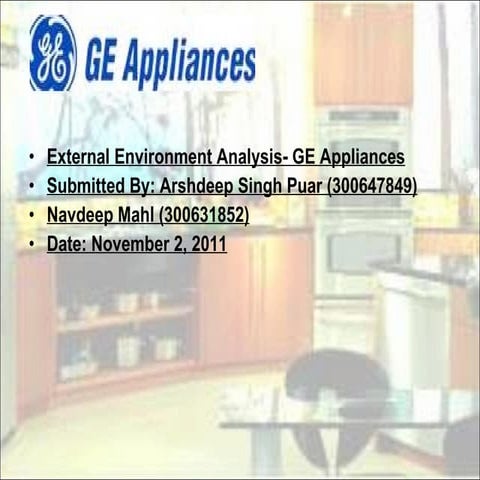 Presentation1 GE Appliances | PPT