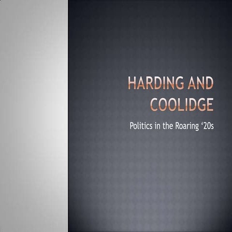 Presentation1 harding and_coolidge | PPT
