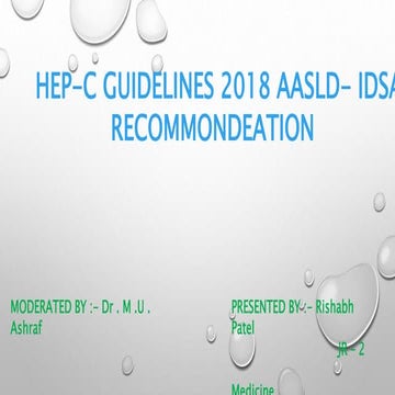 hep c guidelines 2018 | PPT