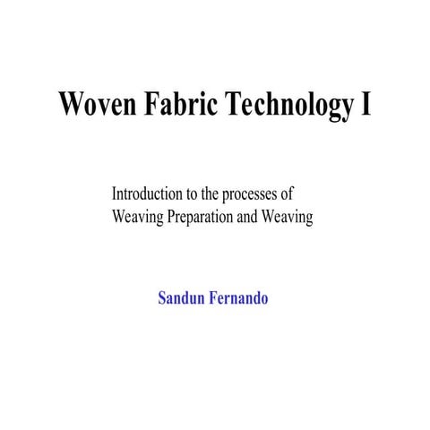 16.Introduction to weaving and cams sem 3.ppt