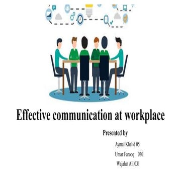 effective communication at work place | PPTX