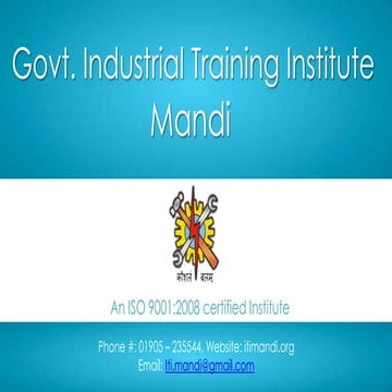 Govt. ITI Mandi, HP, India | PPTX