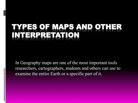 Types of-maps - part 2 | PPT