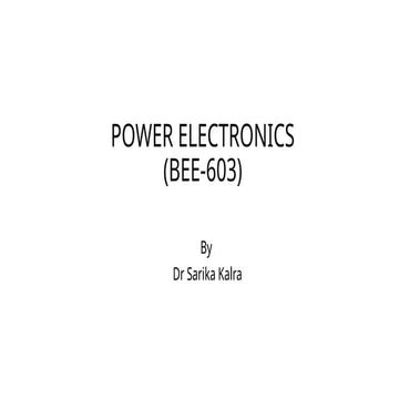 power electronics, devices, power diodes | PPTX