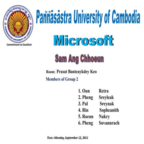 Presentation1 of microsoft | PPTX