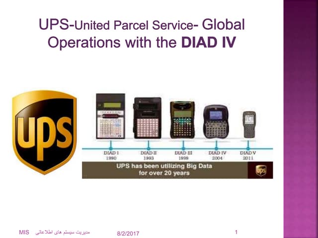UPS case study analysis | PPTX