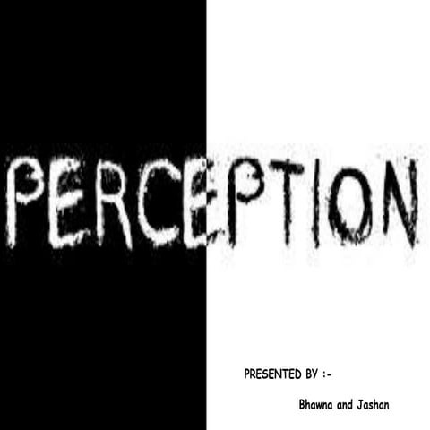 PowerPoint Presentation on perception | PPTX | Science