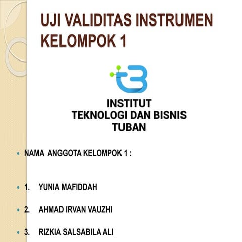 Presentation1 PPT UJI VALIDITAS INSTRUMEN 2-1.pptx