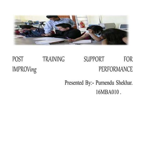 Training Support | PPTX