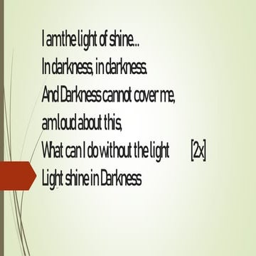 Light Of The World with the Help of Jesus | PPT