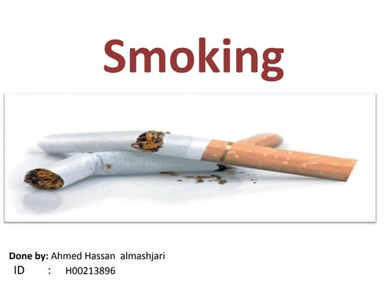 Smoking Presentation | PPT