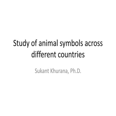 Presentation 1 study of animal symbols | PPTX