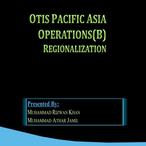 OTIS (Pacific asia Operations) | PPT