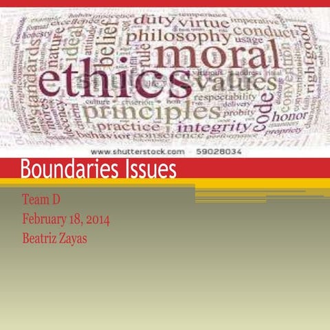 Boundaries Issues | PPT