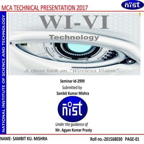 Technical Presentation on WI-VI | PPT