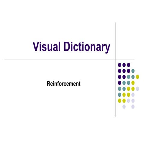 Visual Dictionary- Reinforcement | PPT
