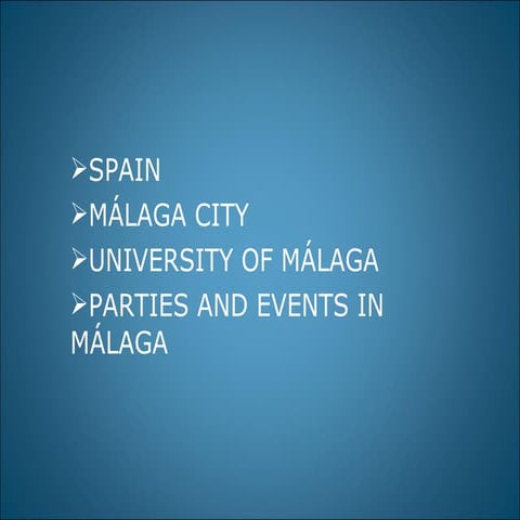 Presentation Spain | PPT
