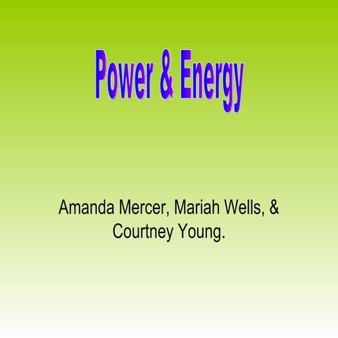 Sources Of Energy | PPTX