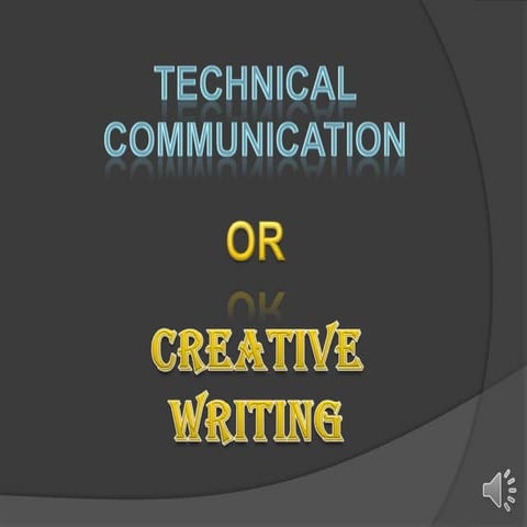 Imaginative vs. Technical Writing | PPTX