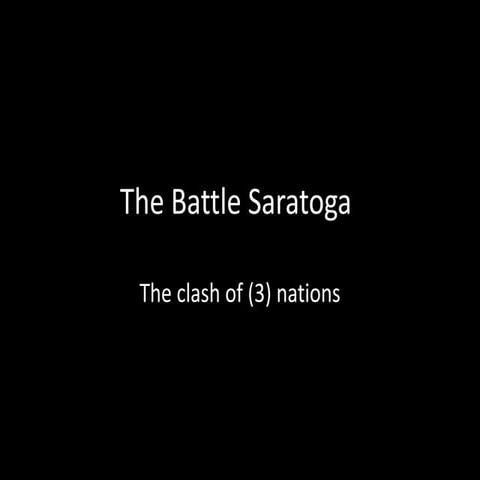Battle of Saratoga | PPTX