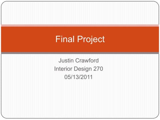 Interior design final project pdf | PPT