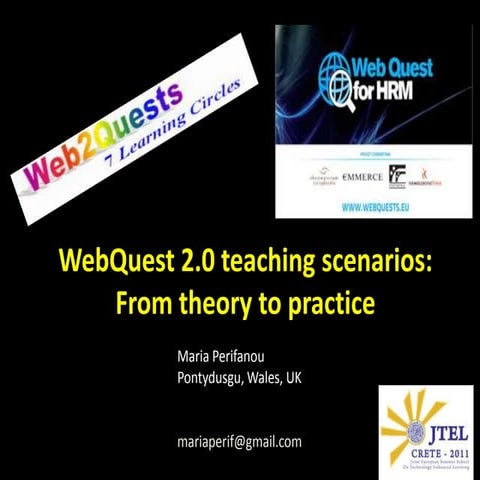 webquests 2.0- JTEL11 | PPTX | Education