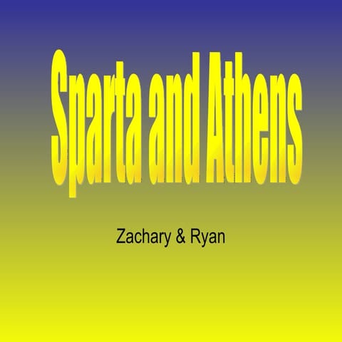 Ancient sparta and ancient athens | PPT