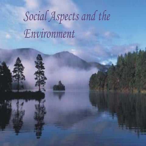 social aspects and environment | PPTX
