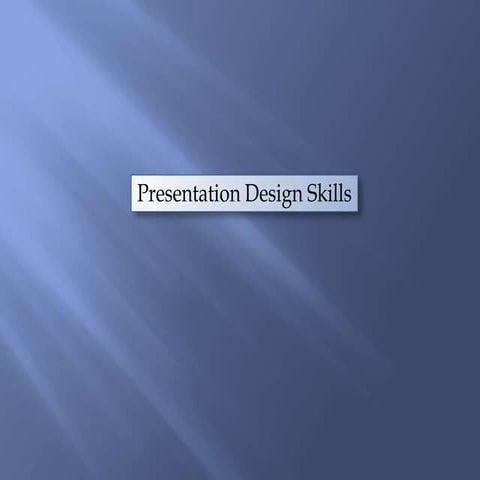 Presentation skills | PPT