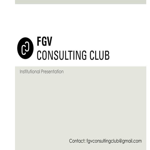 FGV Student Consulting Group | PPTX