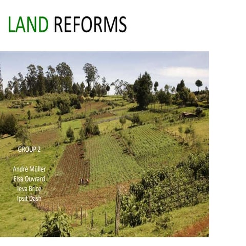 Land Reforms : An overview | PPTX