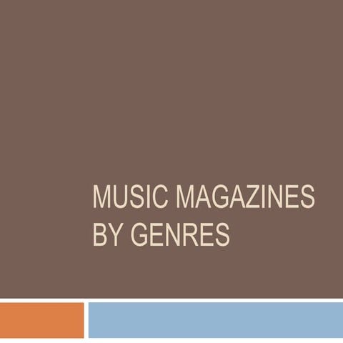 History of the music press | PPT