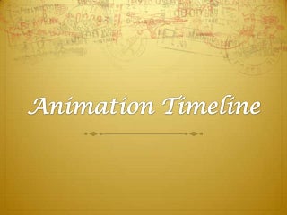 1) history of animation timeline | PPT