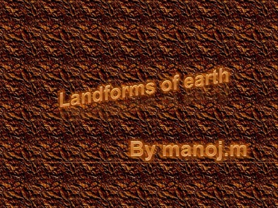 Landforms | PPT
