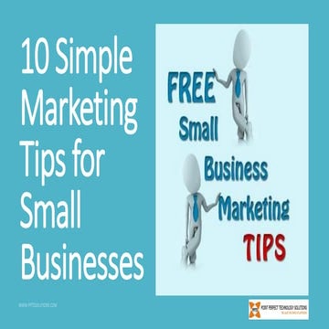 Simple Marketing Tips for Small Business | PDF