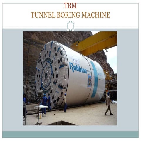 Tunnel Boring Machines (TBM) | PDF